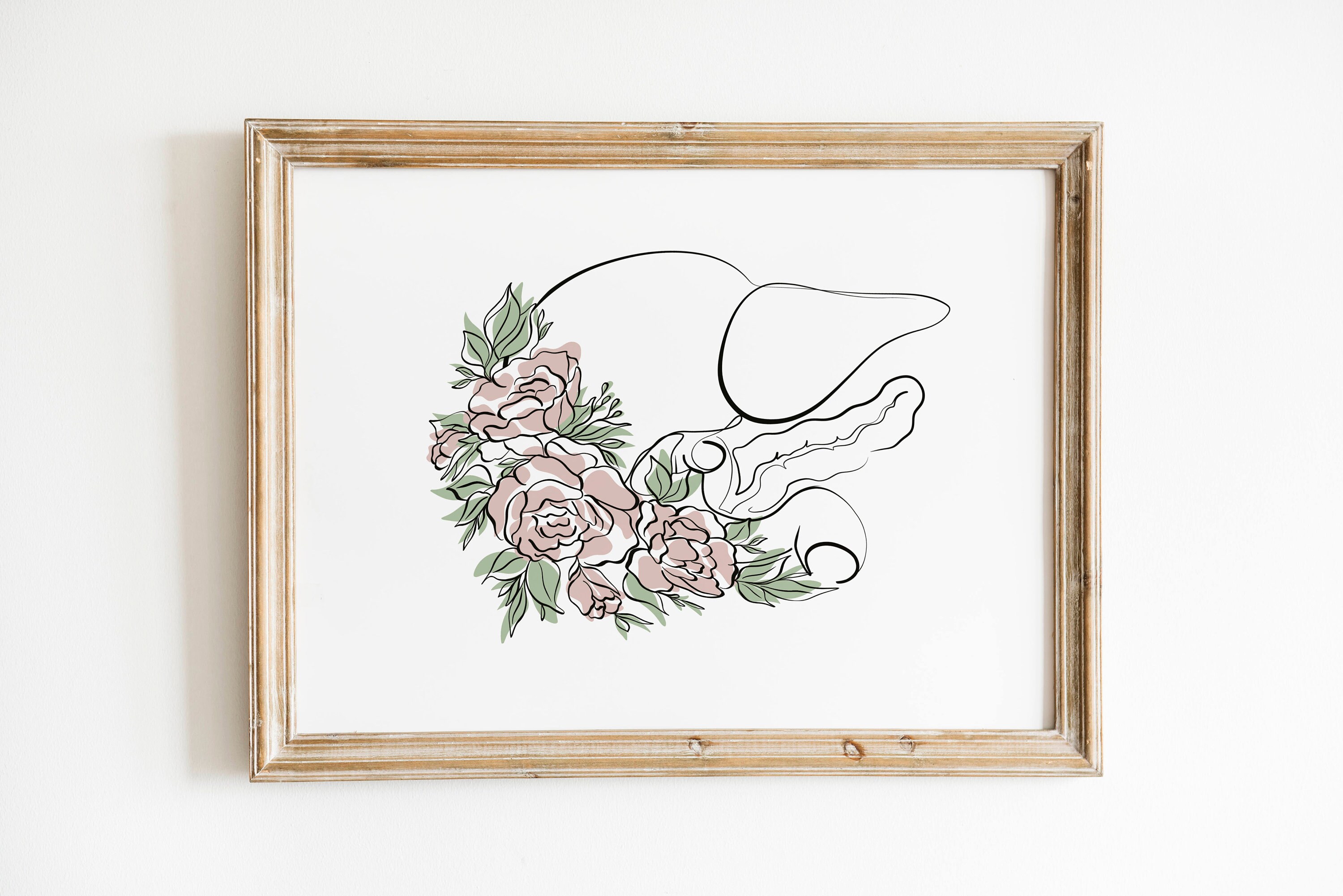 Liver Anatomy Wall Art Floral Anatomyanatomy Poster Doctor - Etsy