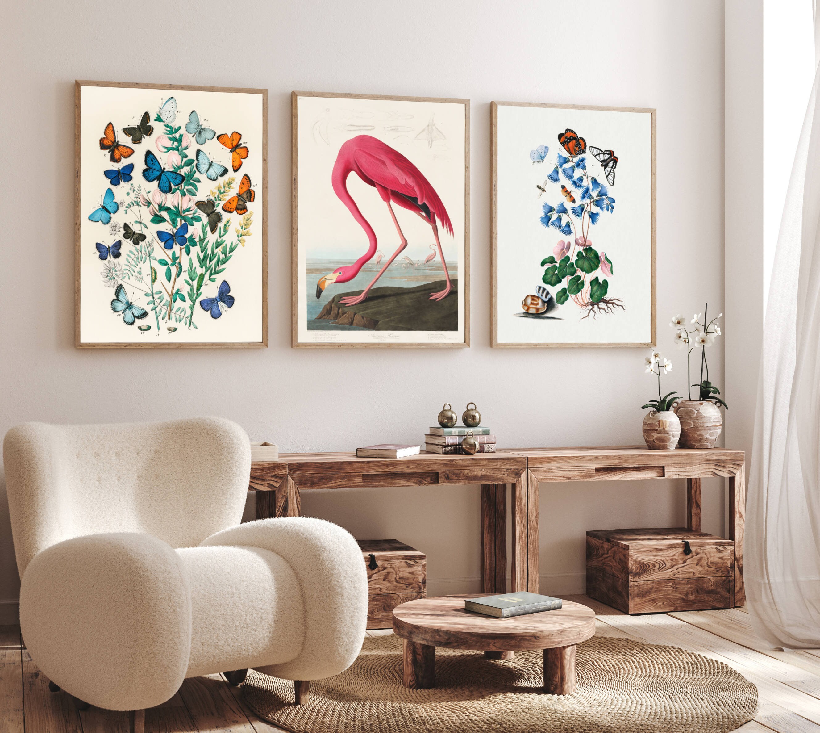 Posters Aesthetic, Set of 3 Prints,butterfly Poster,famous Art Prints ...