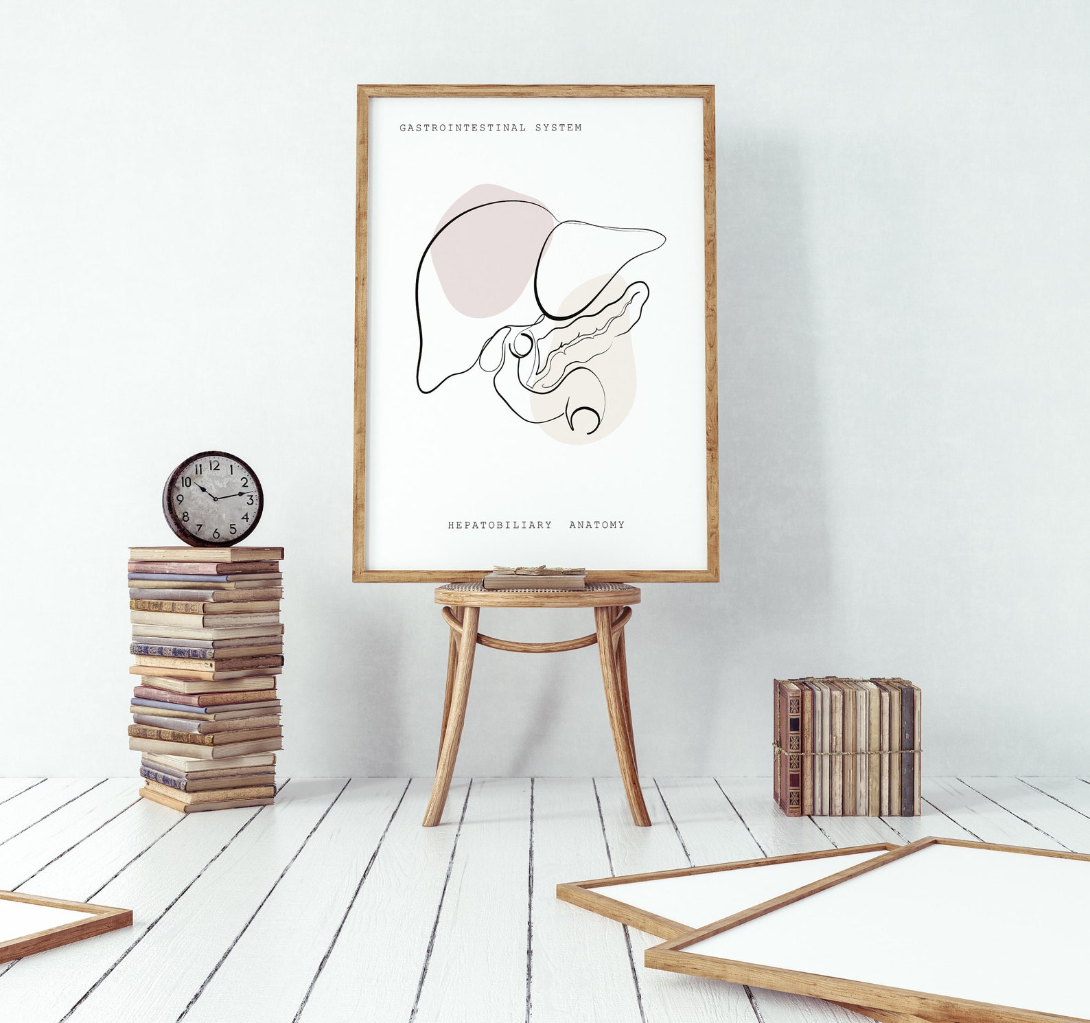 Human Anatomy Art, Liver Print, Medical Artworks, Gastrointestinal ...