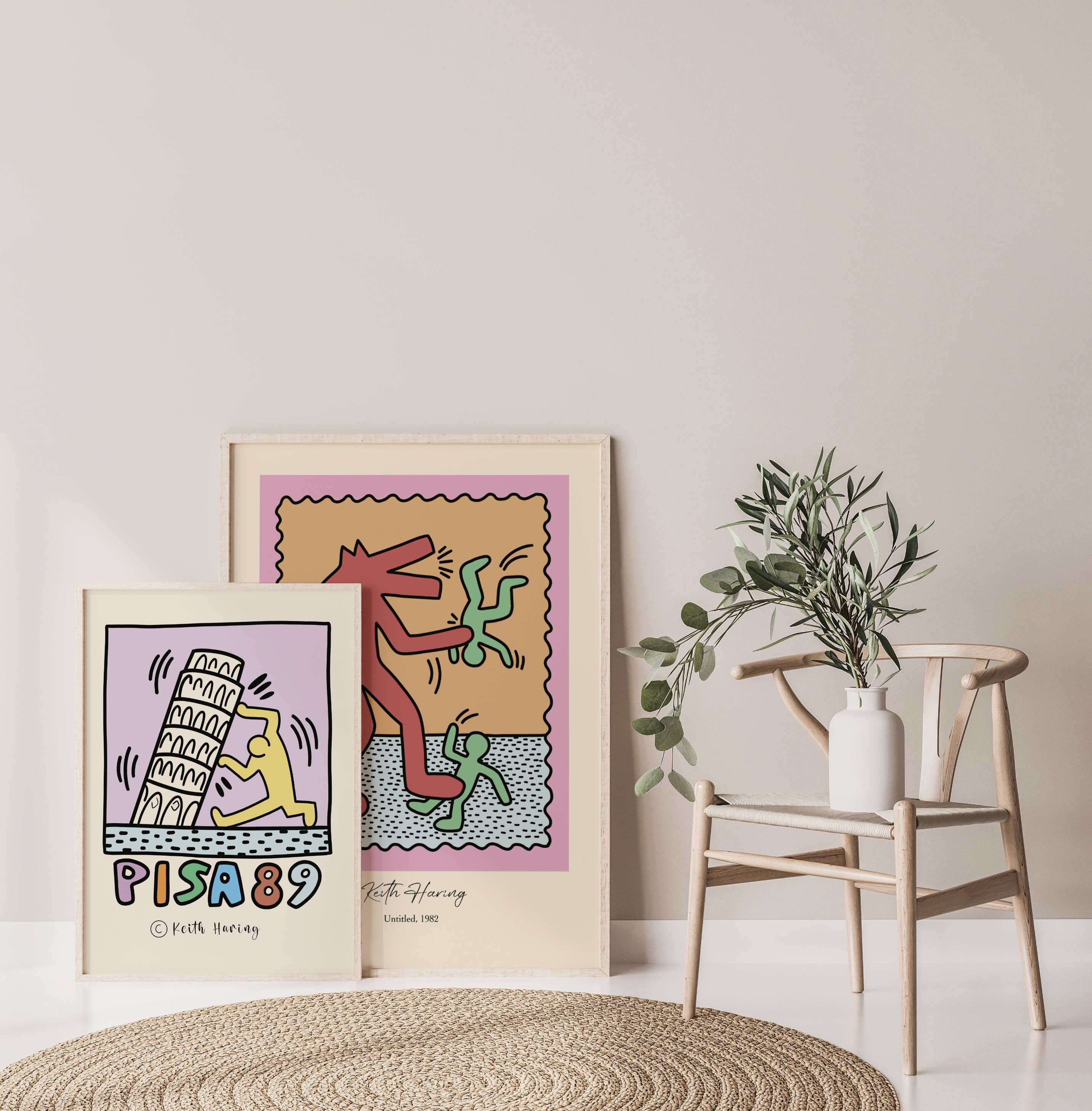 Keith Haring Poster Set, Gallery Wall Art Set, Set of 9 Prints, Pop Art ...