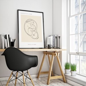 Fetal Anatomy, Pregnancy Anatomy Wall Art, Reproductive Art Print ...