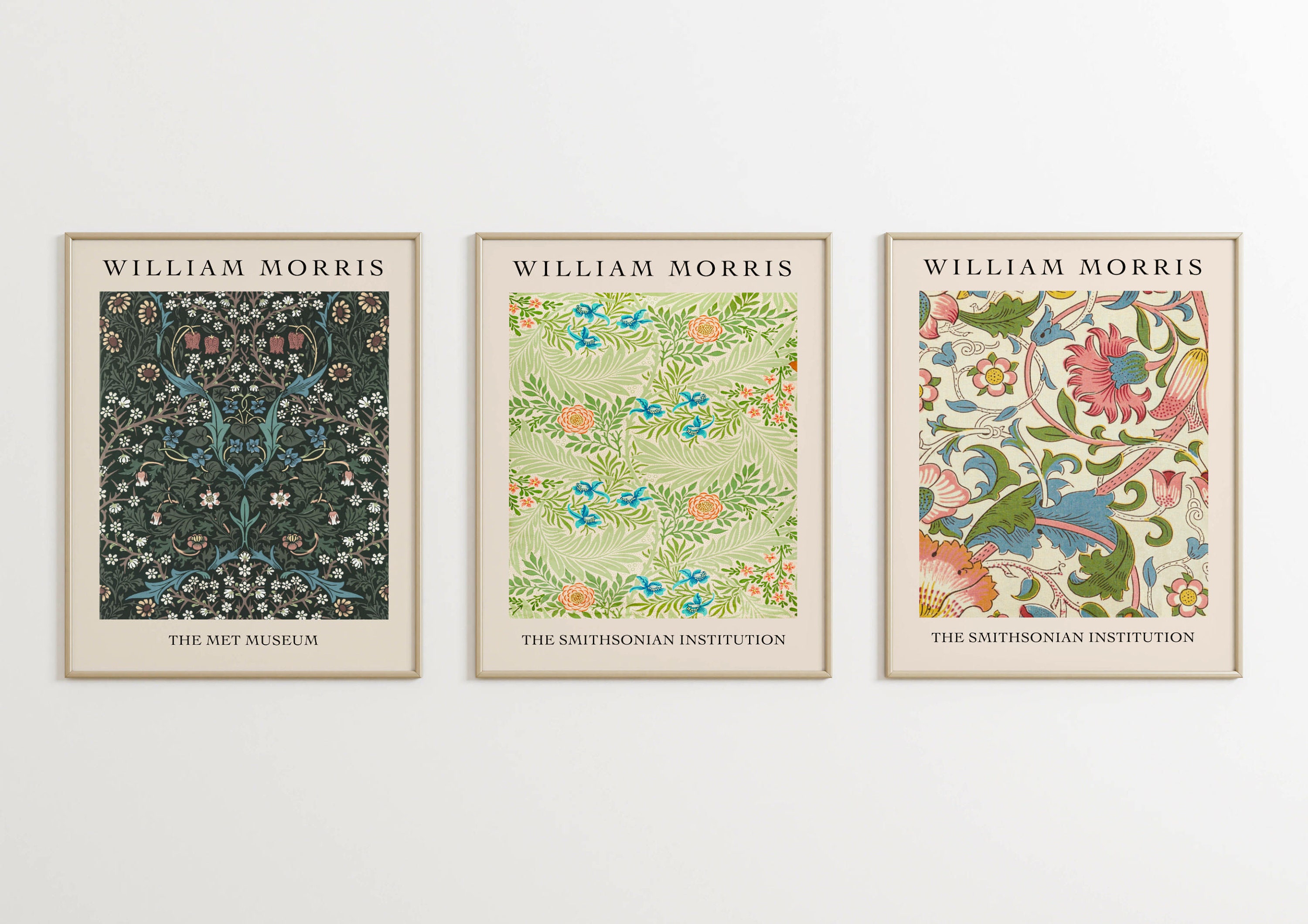 William Morris Gallery Wall Prints, Set of 9 Morris Poster, Textile ...