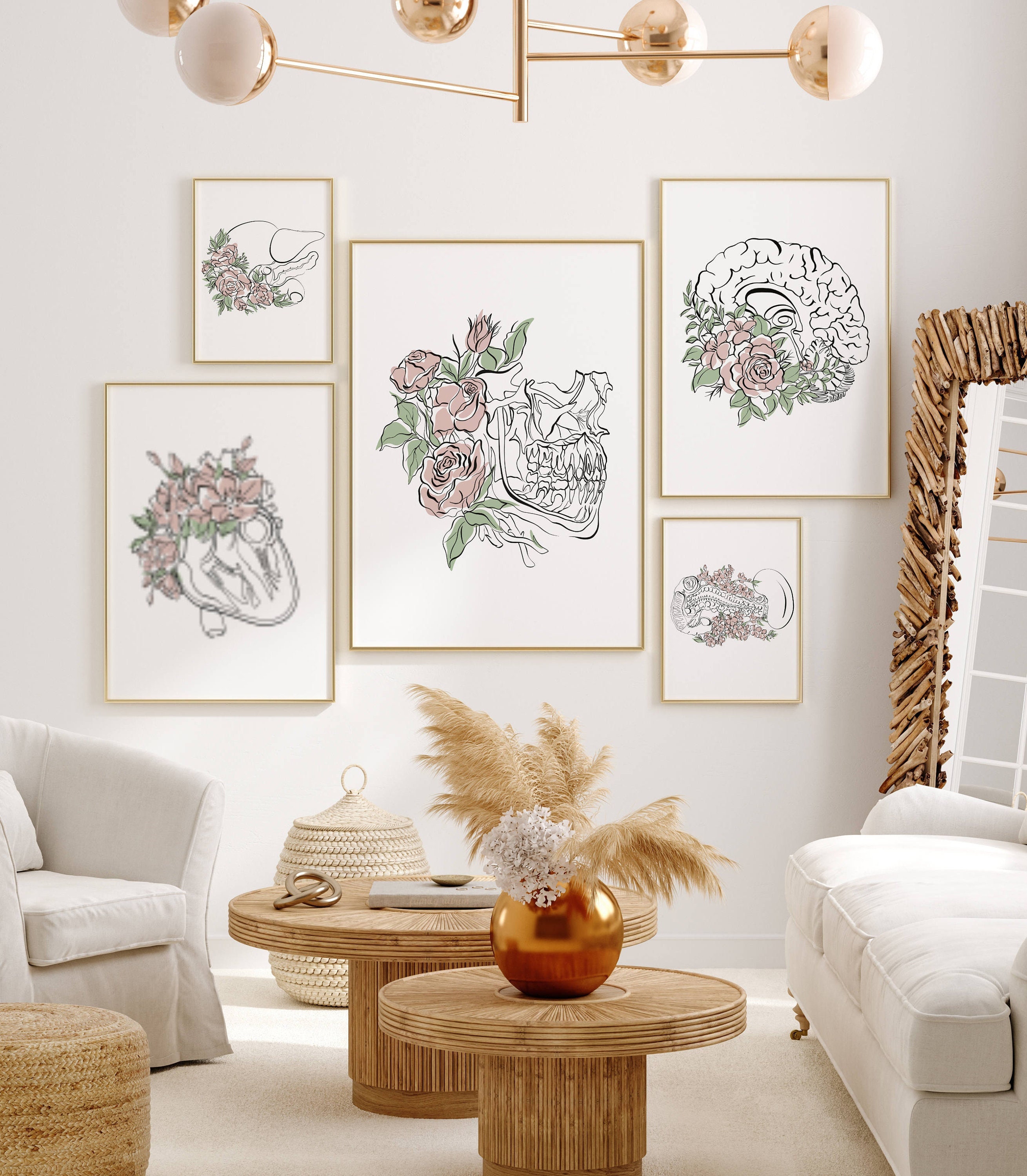 Anatomy Wall Art Set Medical Art Prints Heart Brain Poster - Etsy