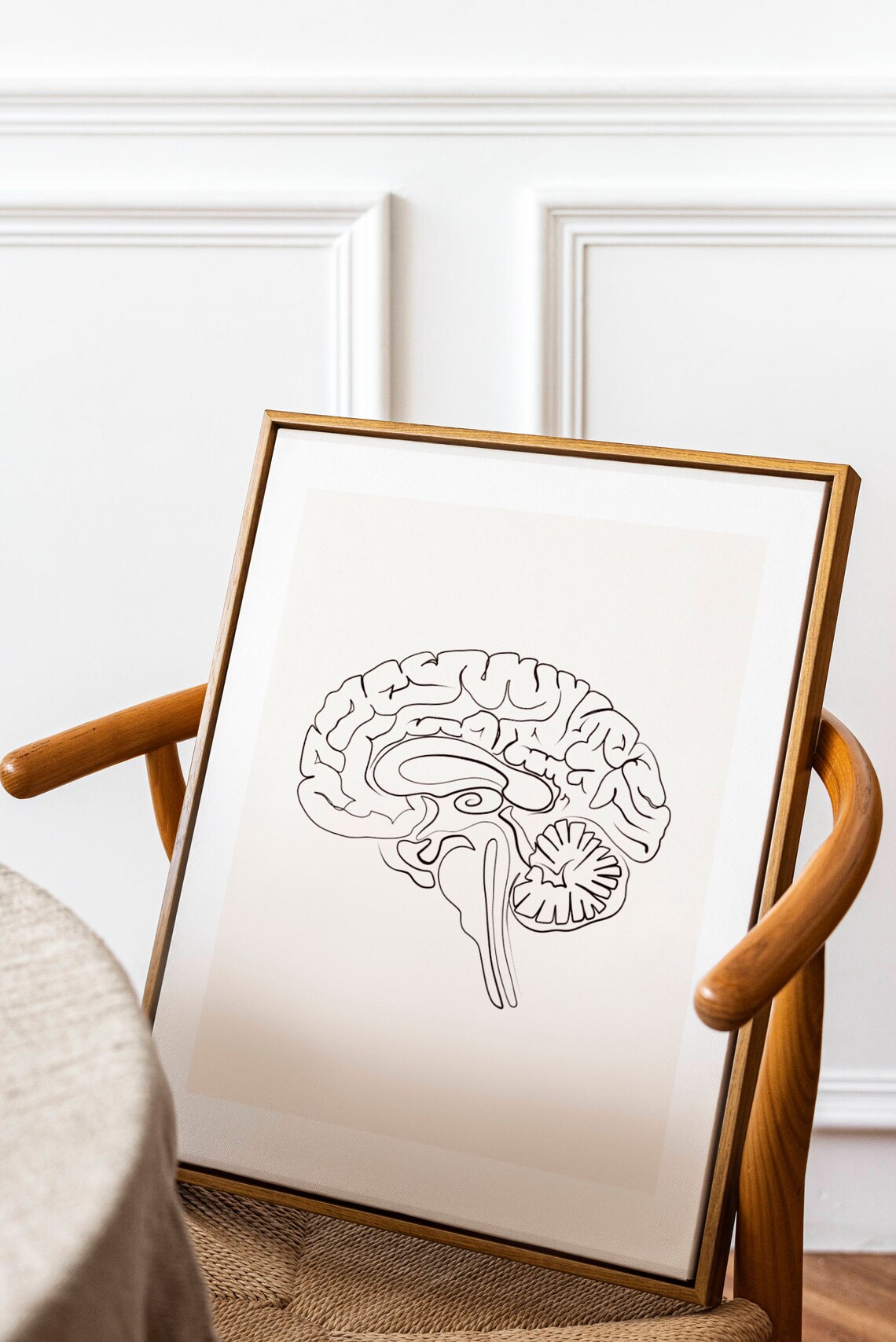 Human Anatomy Art Brain Wall Art Neuroscience Art Digital | Etsy