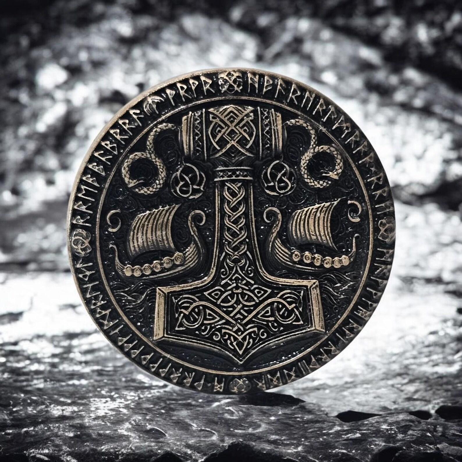 Viking Mjolnir 3D Depth Map – CNC Relief Carving & Laser Engraving ...