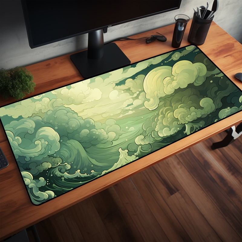 Green Desk Mat - Etsy