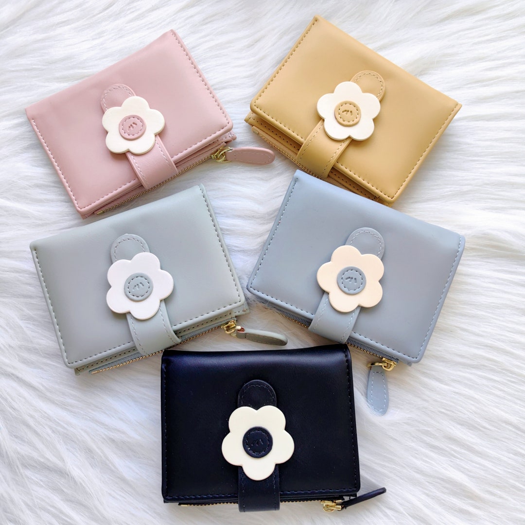 Cute Wallet Women Small Bifold Wallet With Coin Bag, Travel Wallet ...