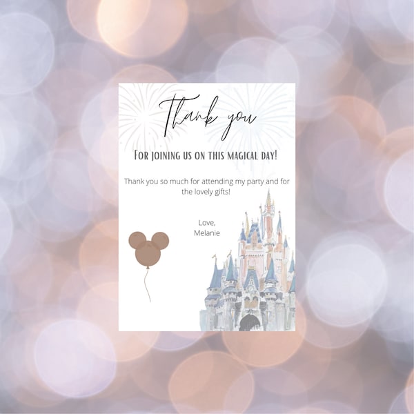 Cinderella Castle Wedding Card - Etsy