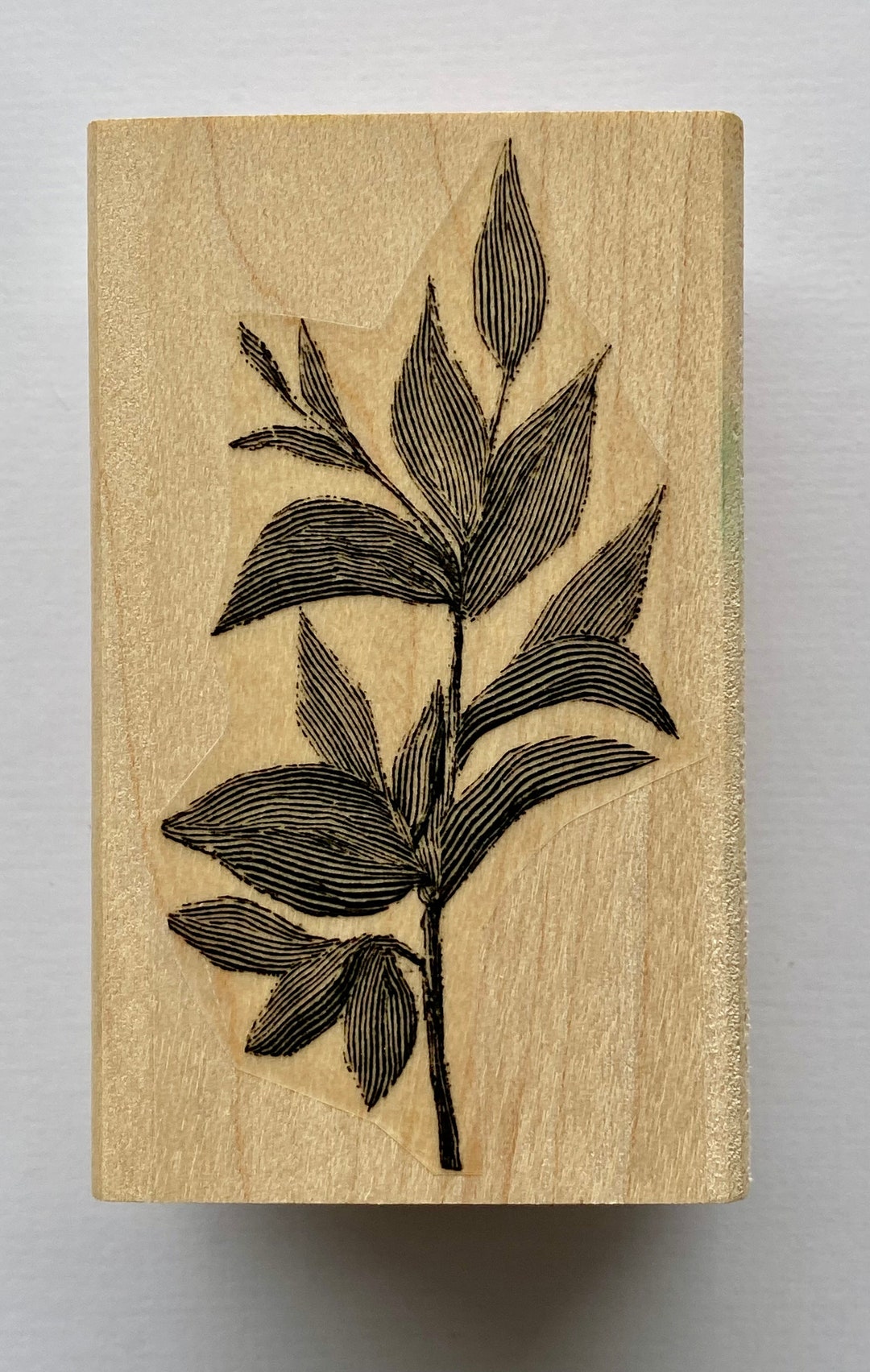 Stamp, Motif Stamp “branch of Leaves” by Leavenworth Jackson, 1998 - Etsy