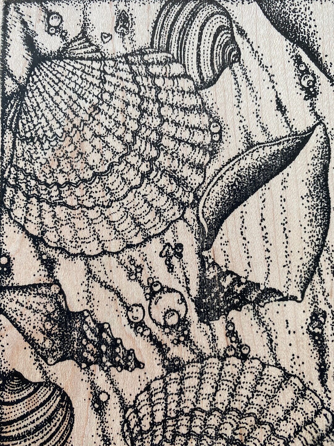 Stamps, Wooden Stamps, Motif Stamps sea-shells by Peddler's Pack ...