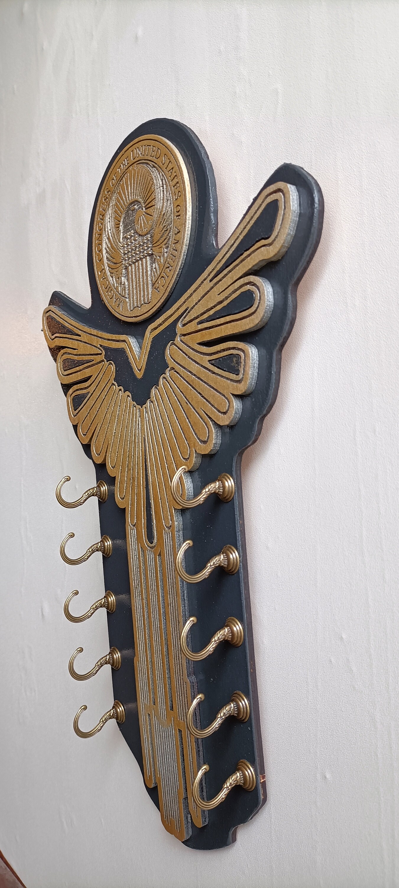 Wand Holder, Artisan Wand Wooden Wand Holder, Wand Organizer, Rustic ...