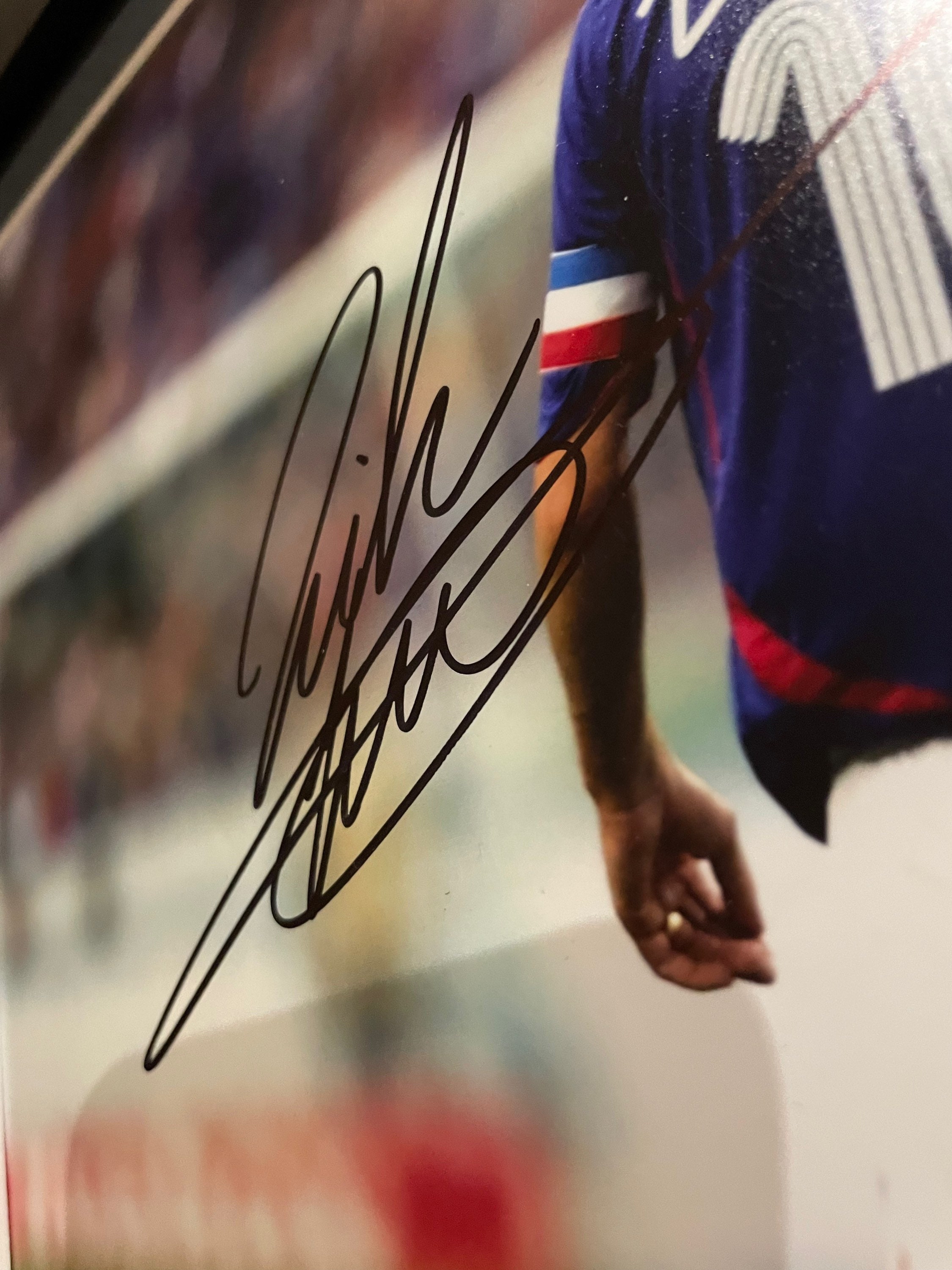 Framed Zinedine Zidane France Signed Montage With COA - Etsy