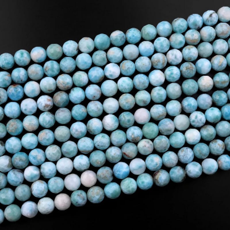 Faceted Larimar - Etsy