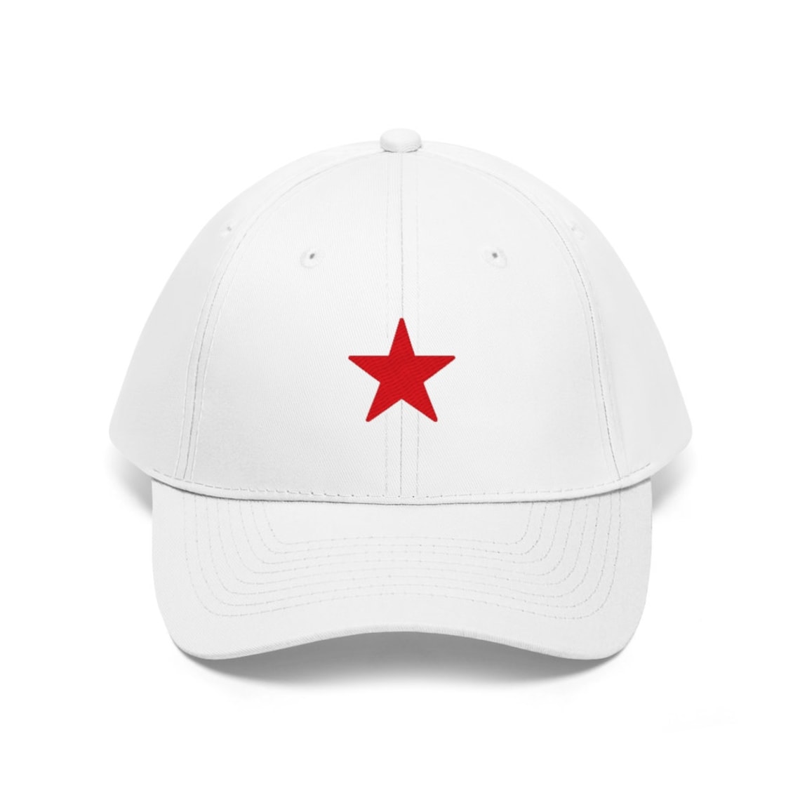 Red Star Baseball Cap Embroidered Cotton Adjustable Hat Star - Etsy