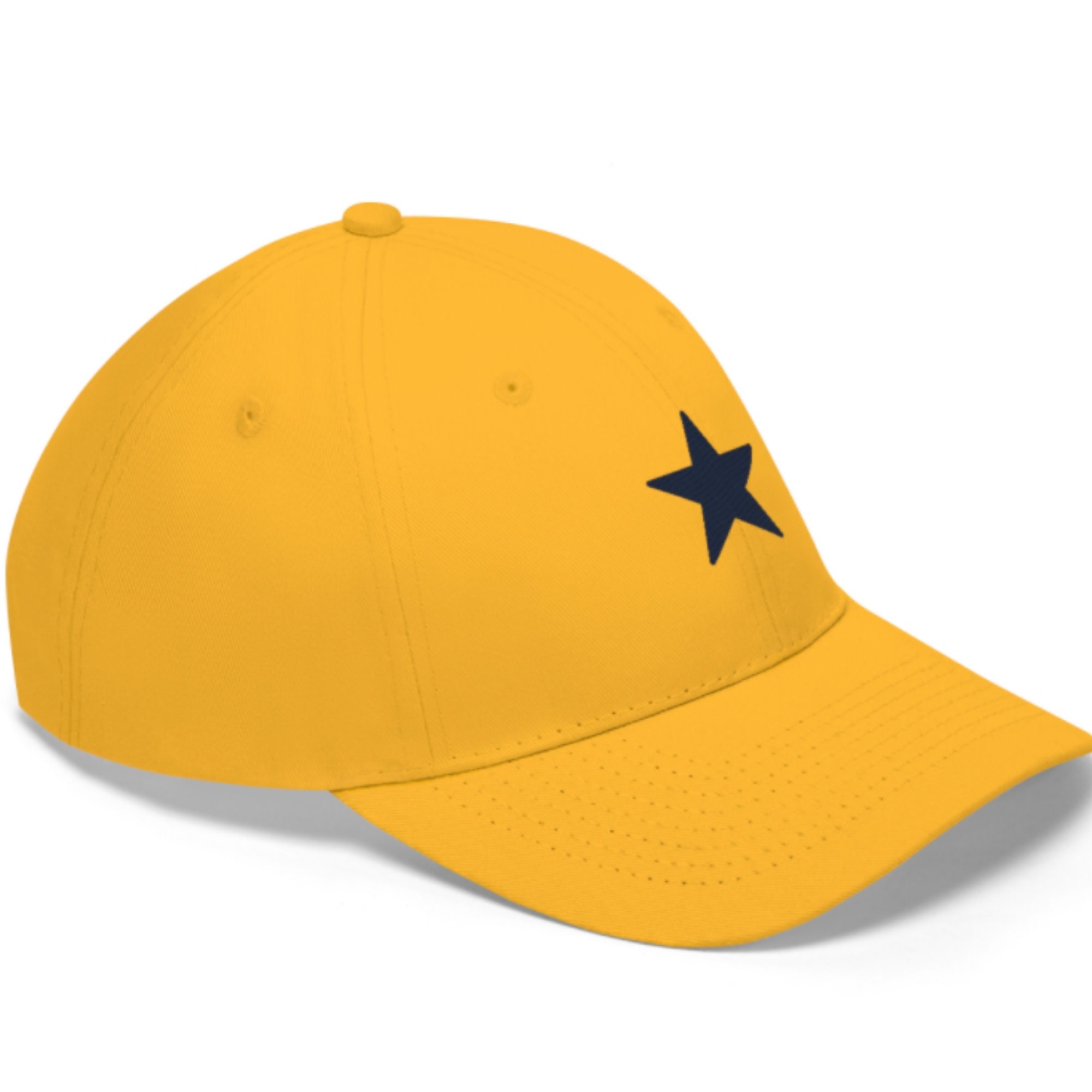 Blue Star Baseball Cap Embroidered Cotton Adjustable Hat, Star Hat ...