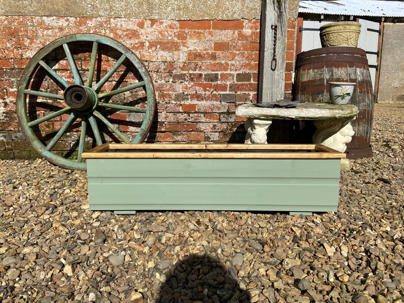 Rustic Wooden Farmhouse Garden Flower Planters - Etsy UK