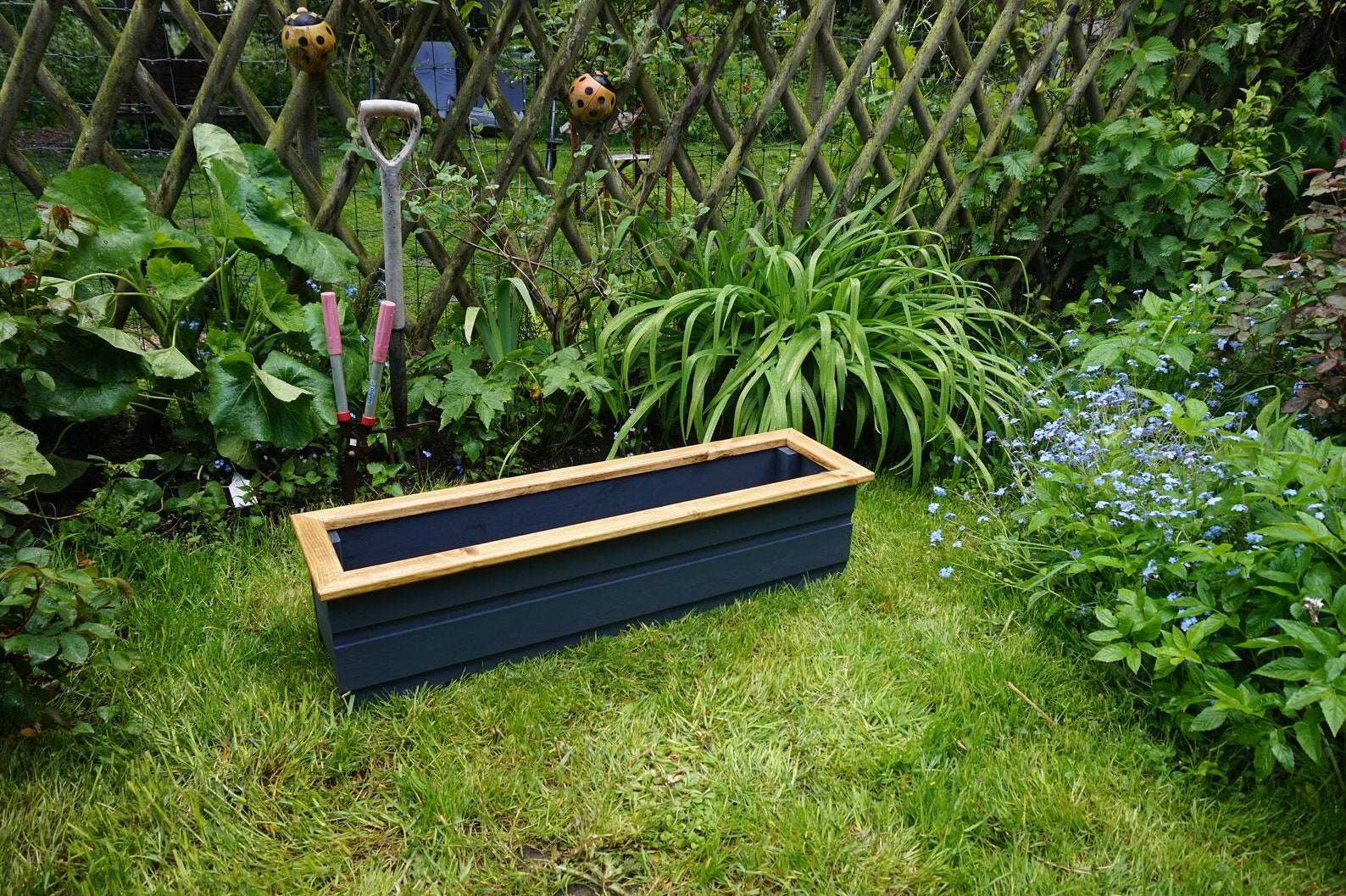 Rustic Wooden Farmhouse Garden Flower Planters | Etsy UK