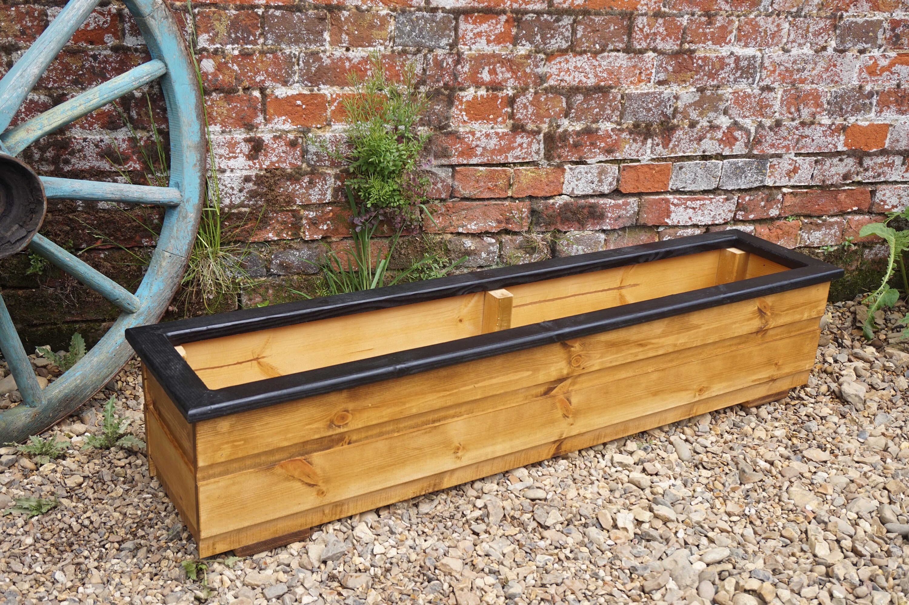 Rustic Wooden Farmhouse Garden Flower Planters | Etsy UK