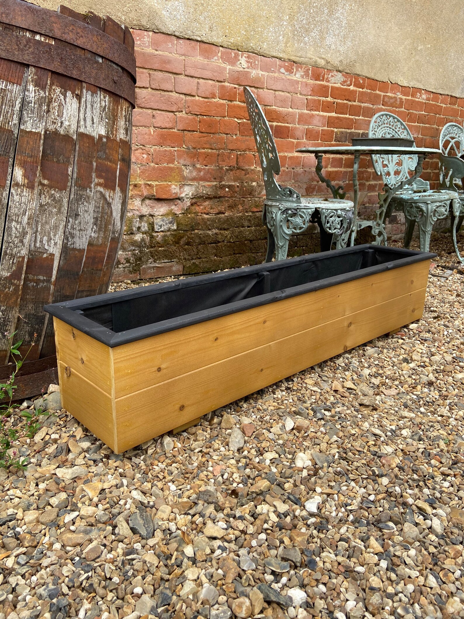 Rustic Wooden Farmhouse Garden Flower Planters - Etsy UK