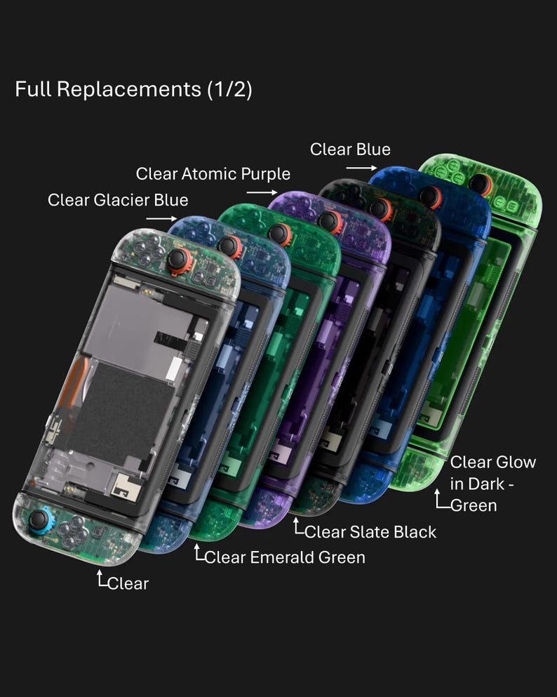 Mail in Switch 2 Customization Service - Joycon 2, Backplate, Clear ...