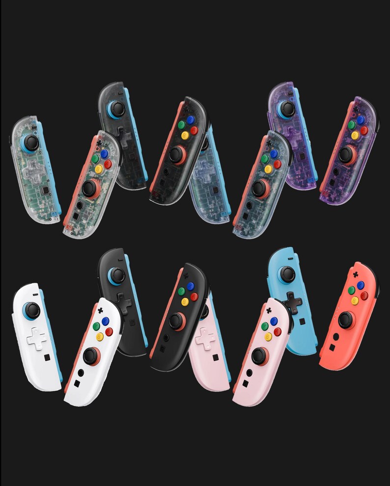 Custom Nintendo Switch 2 Shell Swap - Clear, Dpad - Backplate, Joycons ...