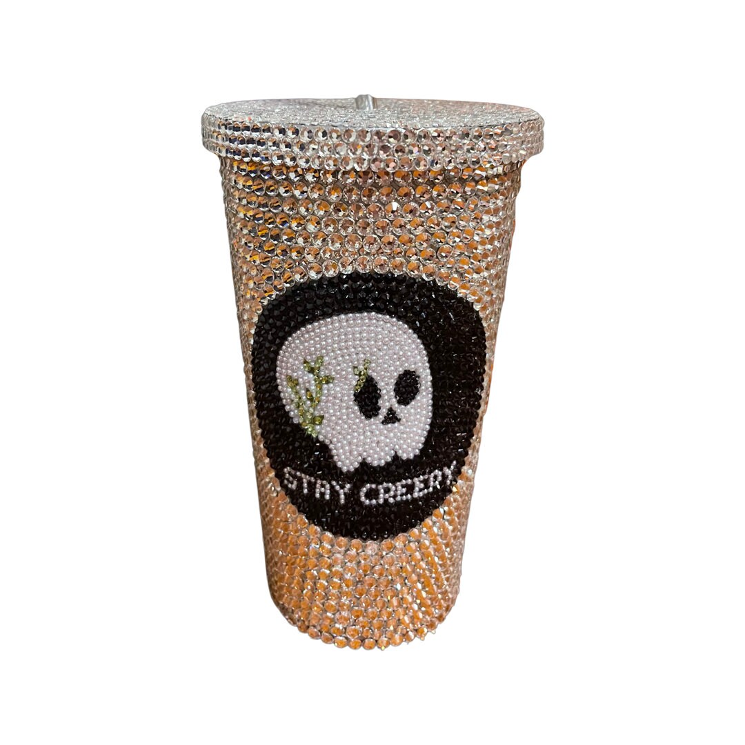 Stay Creepy Halloween Bling Cup - Etsy