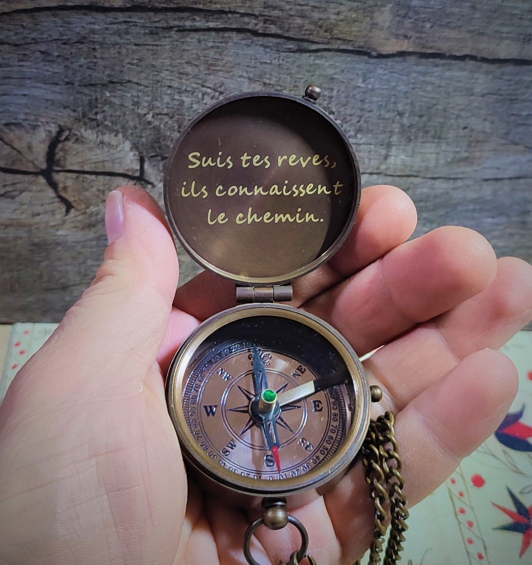 Engraved Compass, Father's Day Gift, Gift for Dad, Anniversary Gift ...