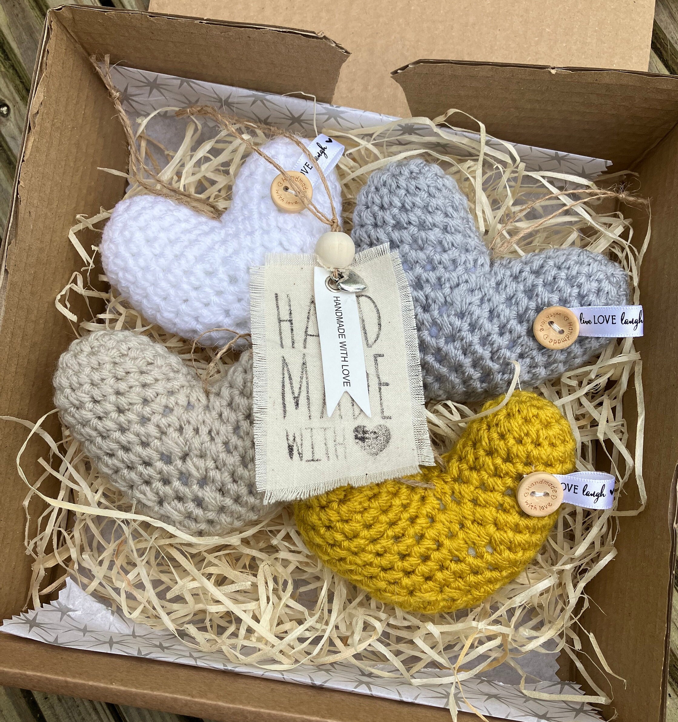 Crochet Hearts Gift Set - Etsy