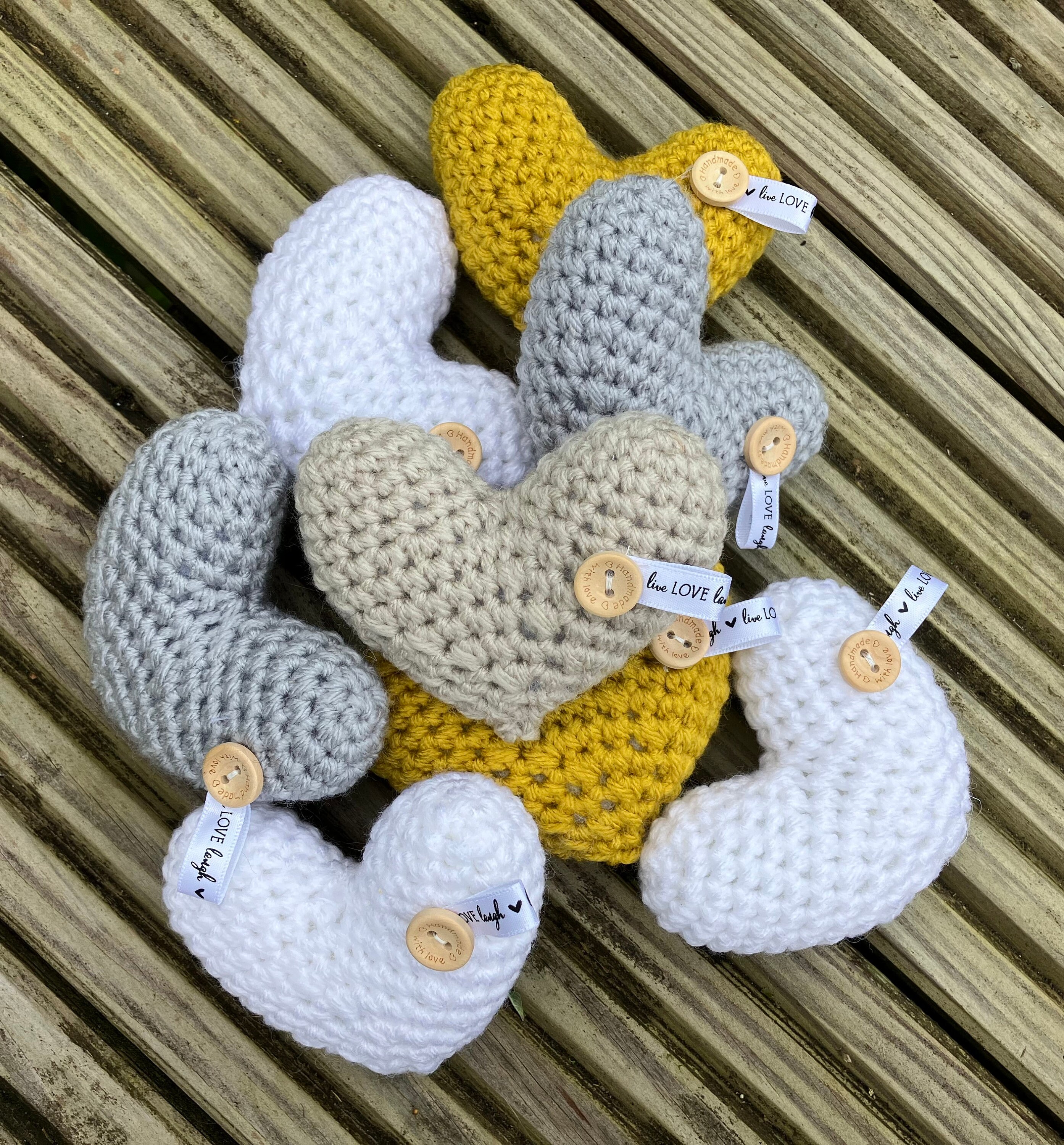 Crochet Hearts Gift Set - Etsy