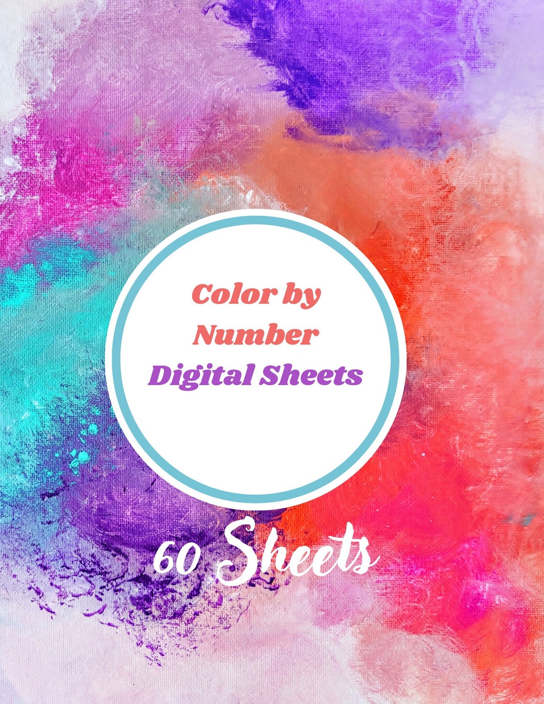60 Pages of Color by Number for Kids! - Etsy