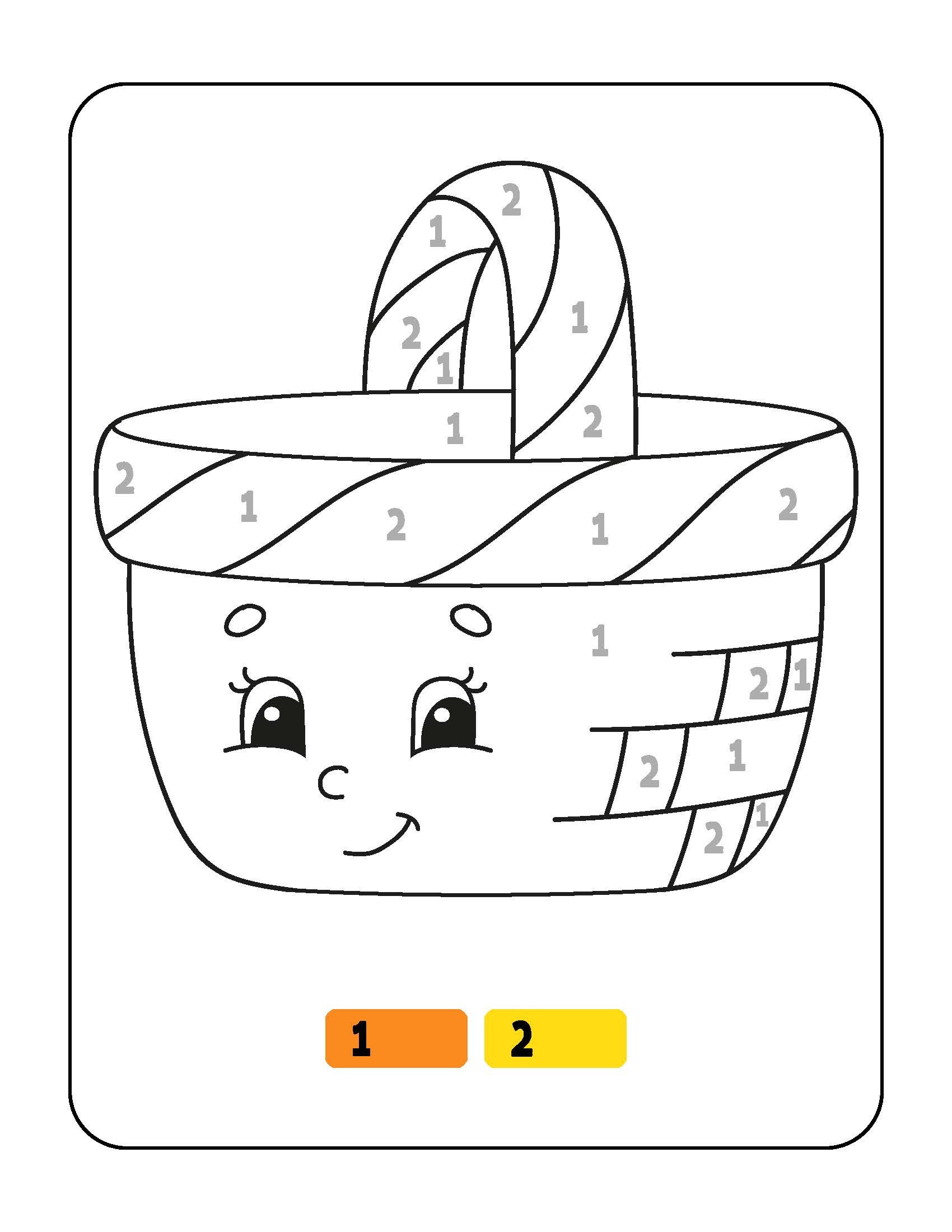 90 Pages of Color by Number for Kids! - Etsy