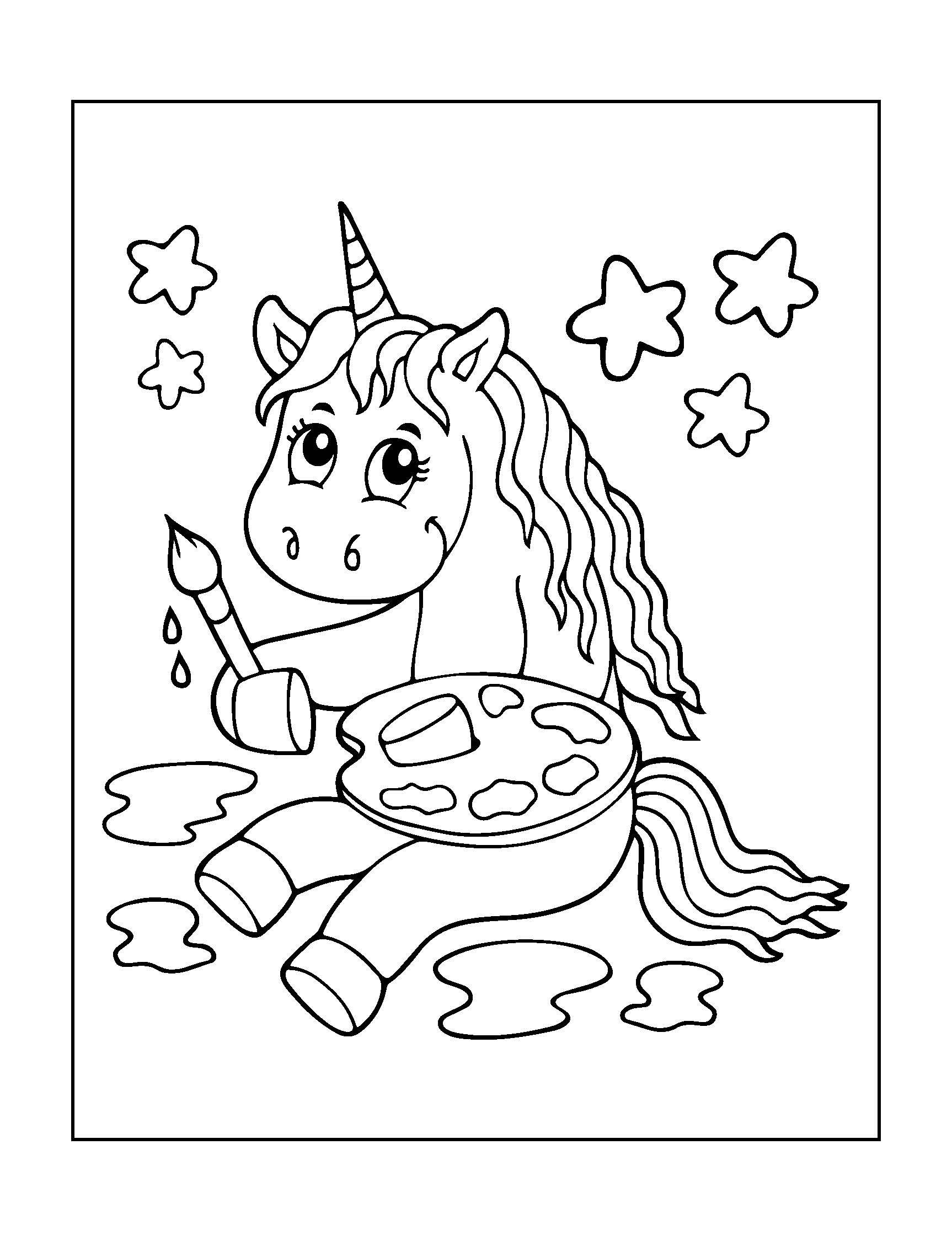 60 Unicorn Coloring Sheets - Etsy