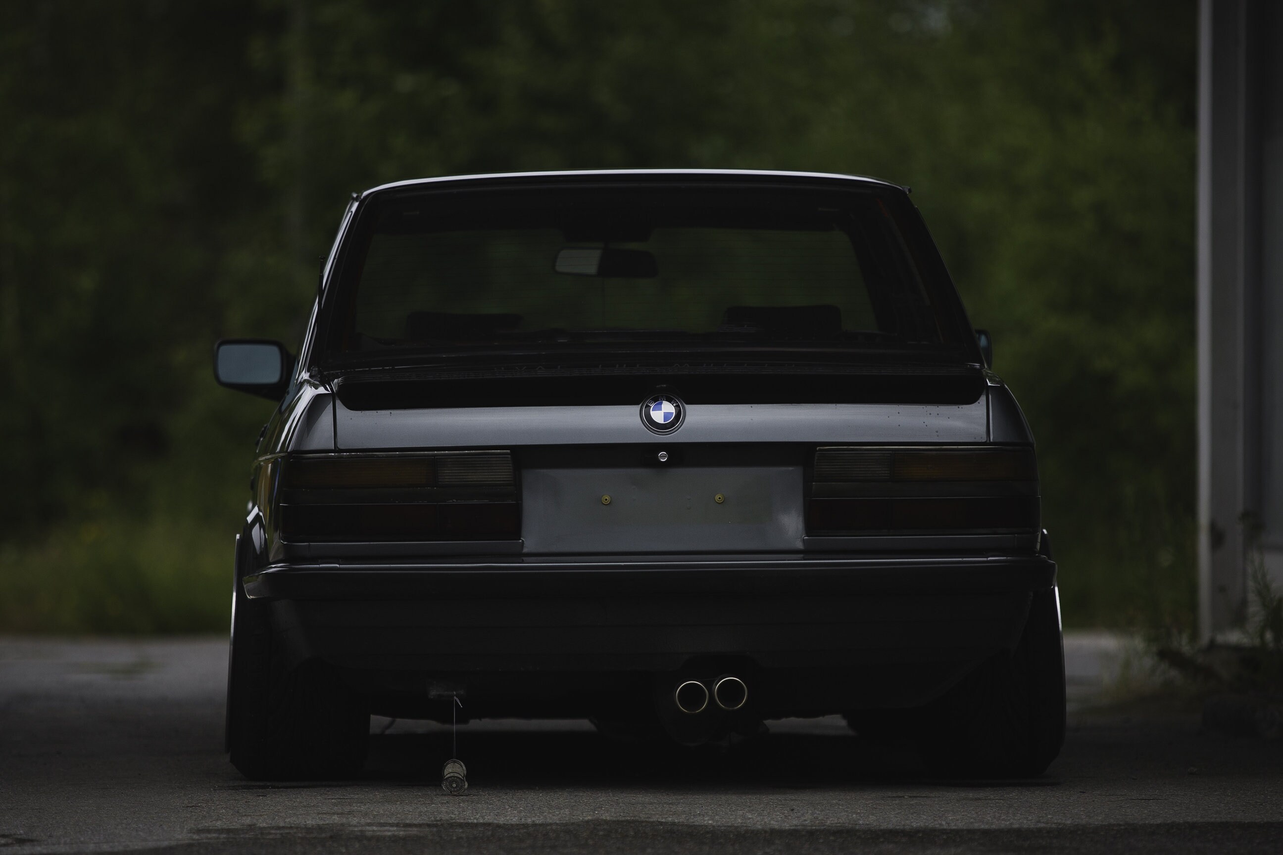 BMW E28 Stance BMW 5 Series Rear View Black Cars Poster - Etsy