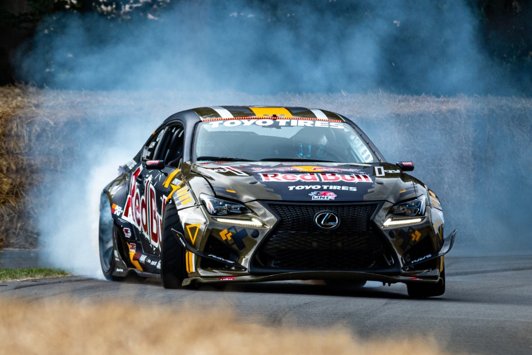 Red Bull, Lexus, Race Tracks, Skid Marks, Burnout, Hay Bales Poster - Etsy