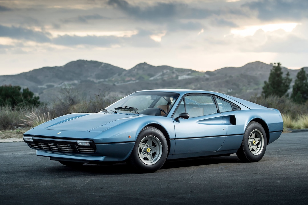 70s Sports Cars, 1977 Ferrari 308GTB in Blue Poster - Etsy Australia