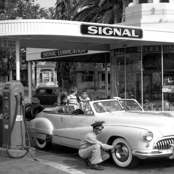 1950s Gas Station Signs - Etsy