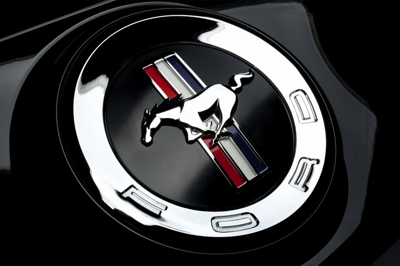 Ford Mustang Emblem 2 Poster - Etsy