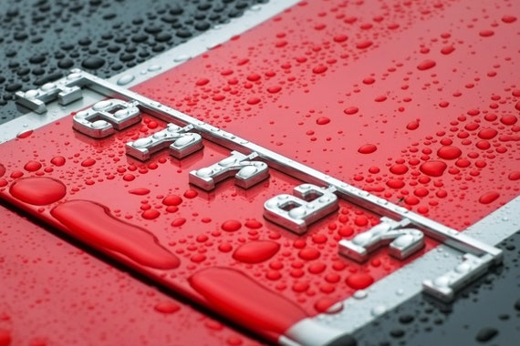 Ferrari Emblem in Water Poster - Etsy