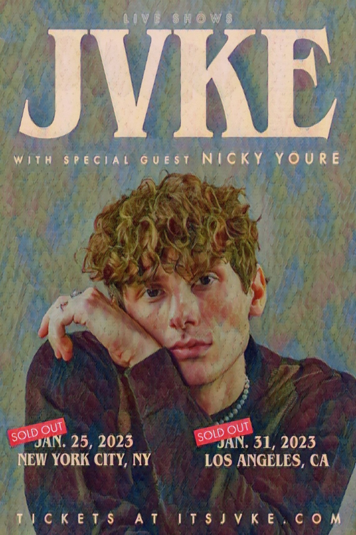 Monet Style Painting of JVKE Concert Poster - Etsy