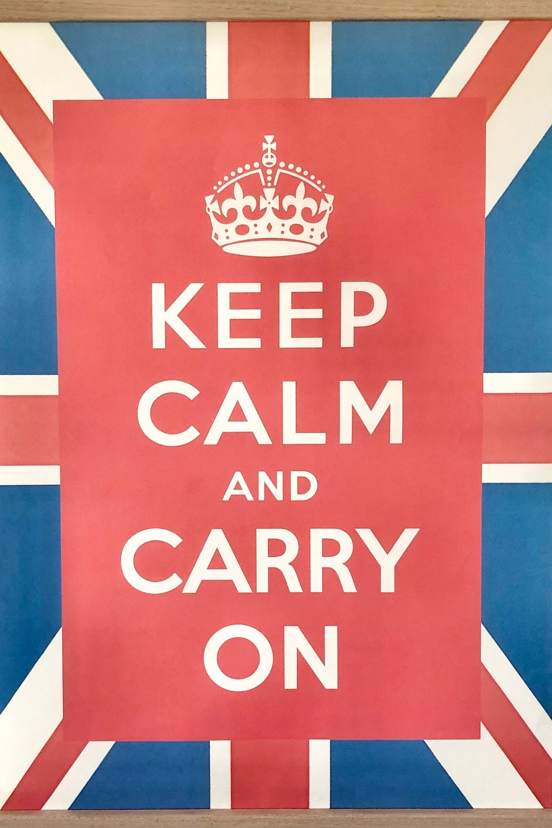 Union Jack, Keep Calm and Carry On, Flag Poster - Etsy