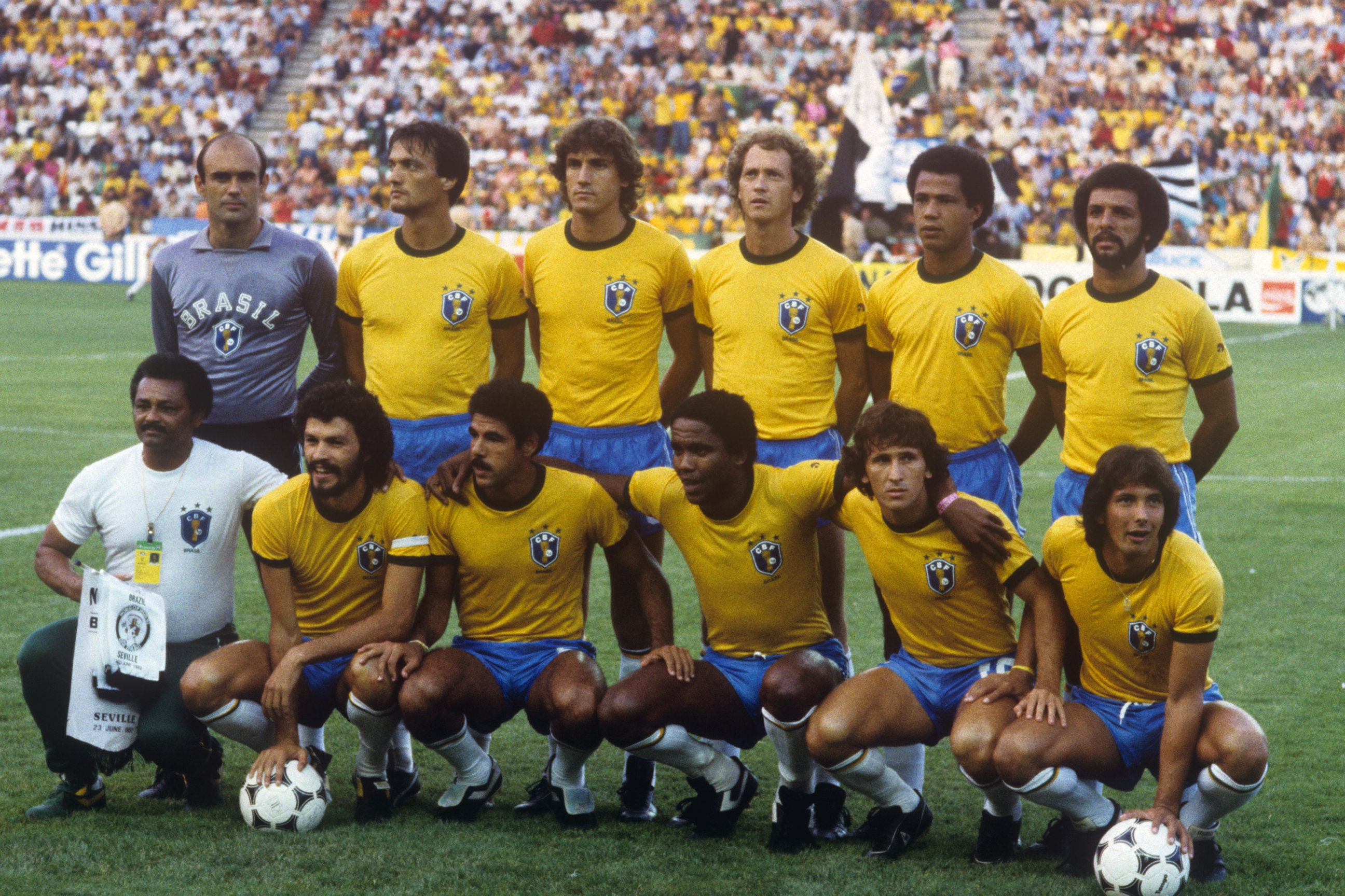 Best Brazilian Football Team, 1982 Squad, Vintage Poster - Etsy