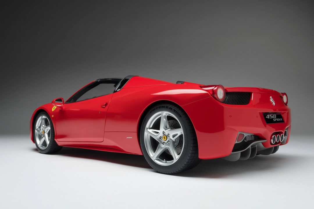 Ferrari 458, Red, Rear End, Super Poster - Etsy