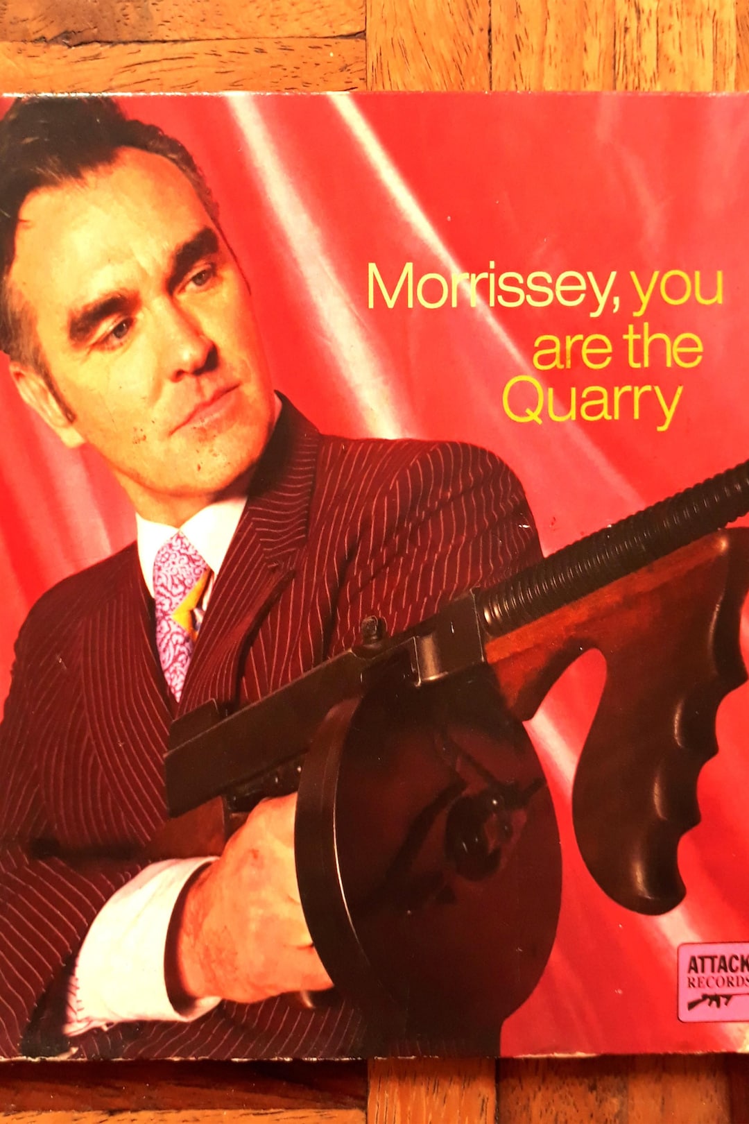 Morrissey, Gun and Uzi, Suit and Tie, Music Poster - Etsy