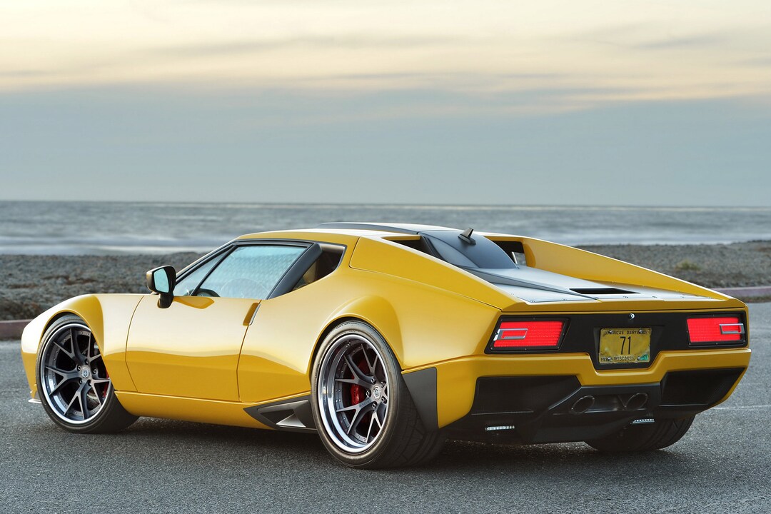 Ringbrothers De Tomaso Pantera 1971, Yellow, Art in Cars Poster - Etsy ...