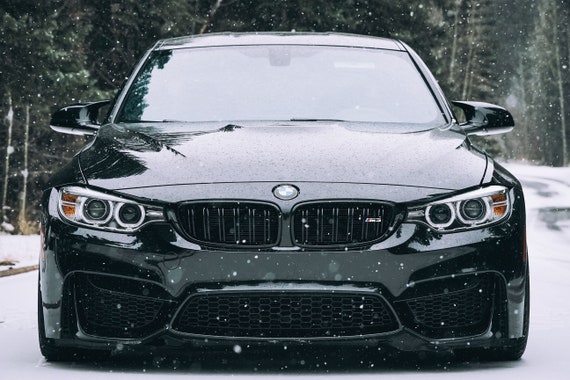 Zwart Bmw M3 Behang HD Print Canvas Schilderij Wall Art BMW E92 M3
