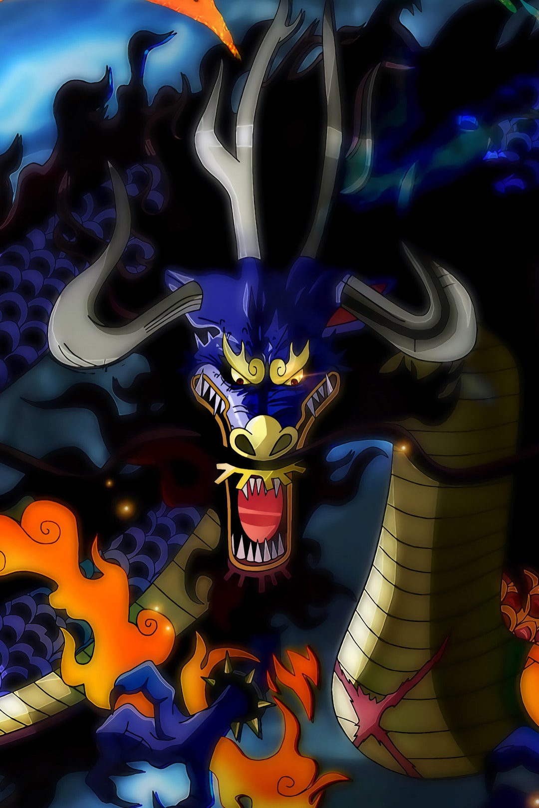 Dragon Art, Blue Face, Grey Horns Poster - Etsy