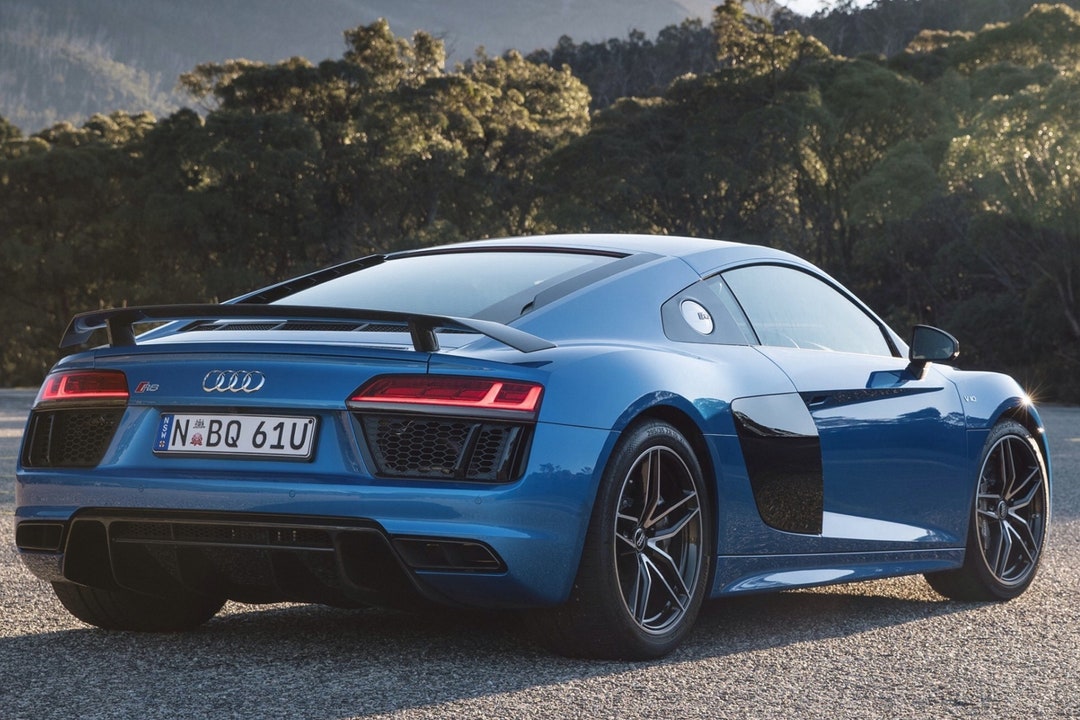 Audi R8, Super Car in Blue Poster - Etsy