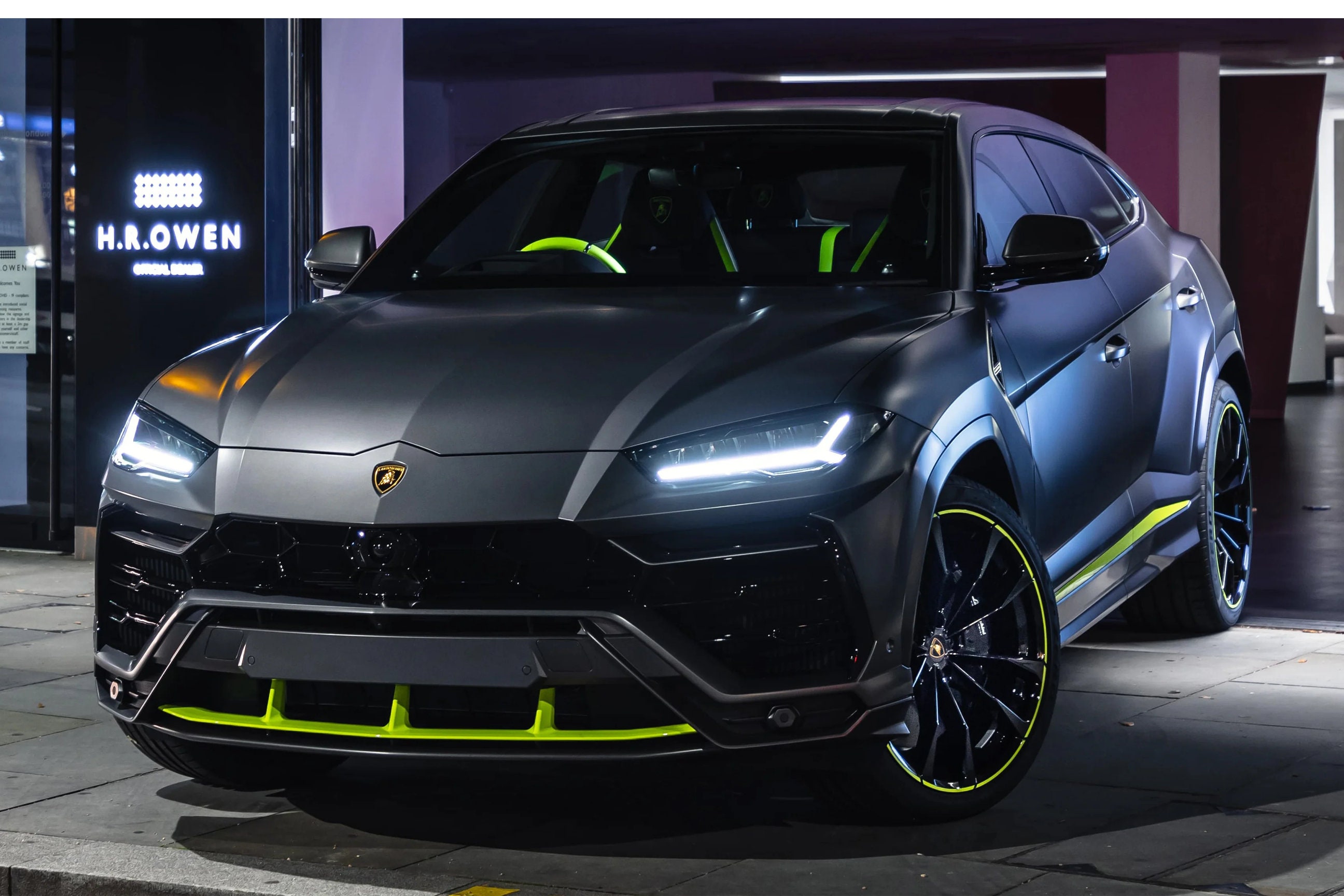 Lamborghini Urus, Super Car, SUV in Neon Poster - Etsy