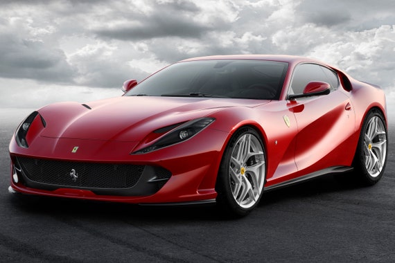 Ferrari 812 Red Sportscar Super Car Dream Car Poster 24 X | Etsy