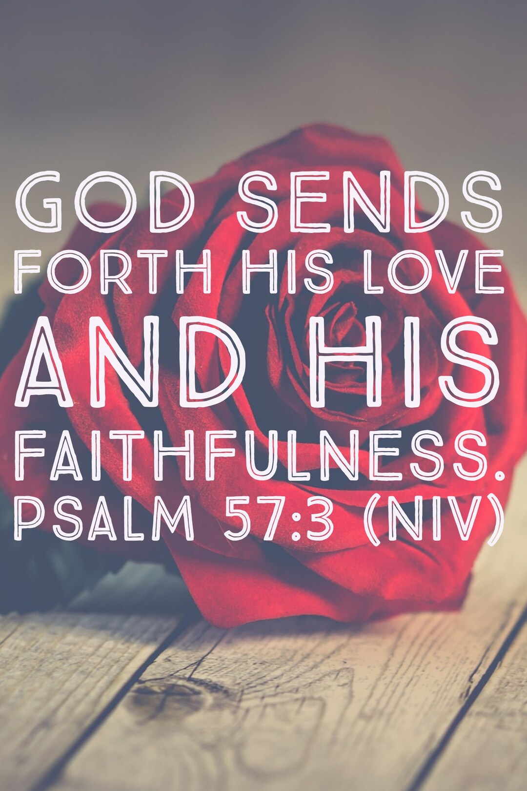 Faith, Psalm 57-3, Faithfulness, Rest, Holyness, Love Poster - Etsy